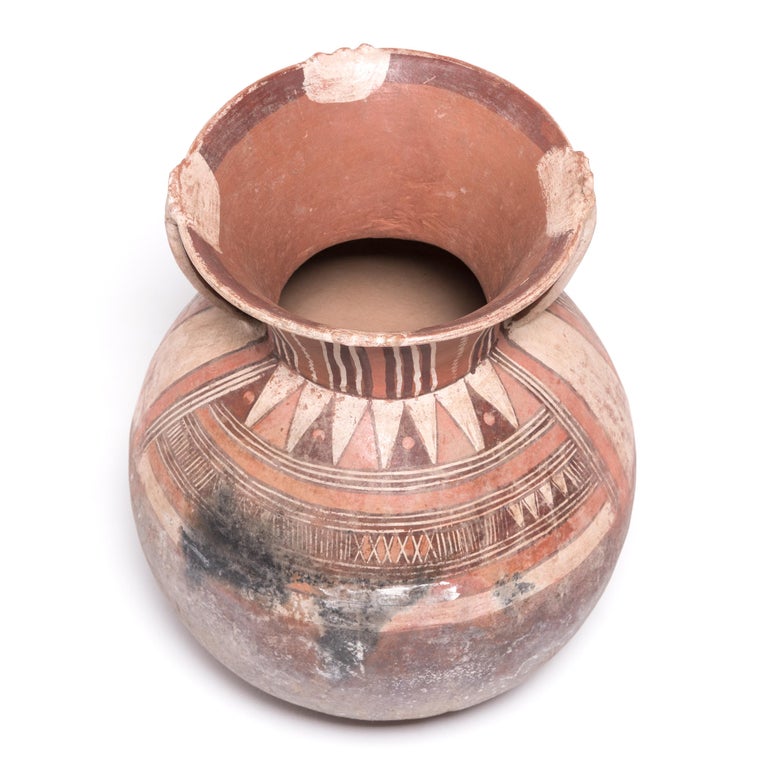 Djerma Painted Water Vessel For Sale at 1stDibs