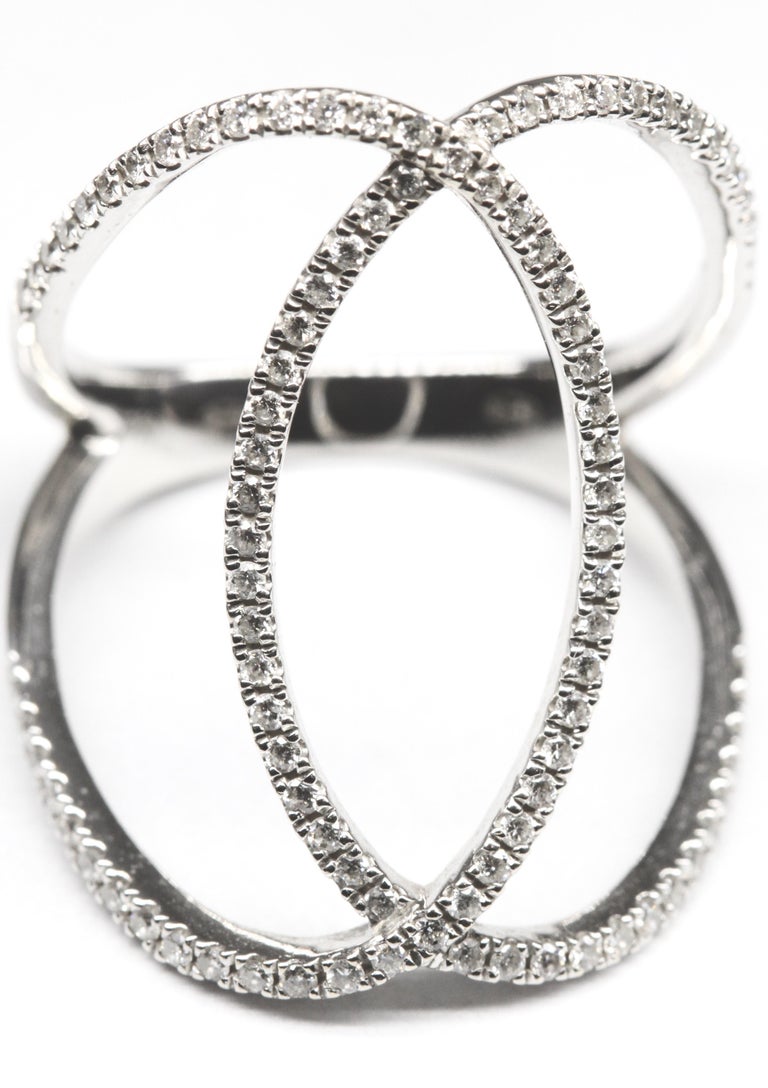 Djula Double C White Gold and Diamond Ring at 1stDibs | djula sale ...