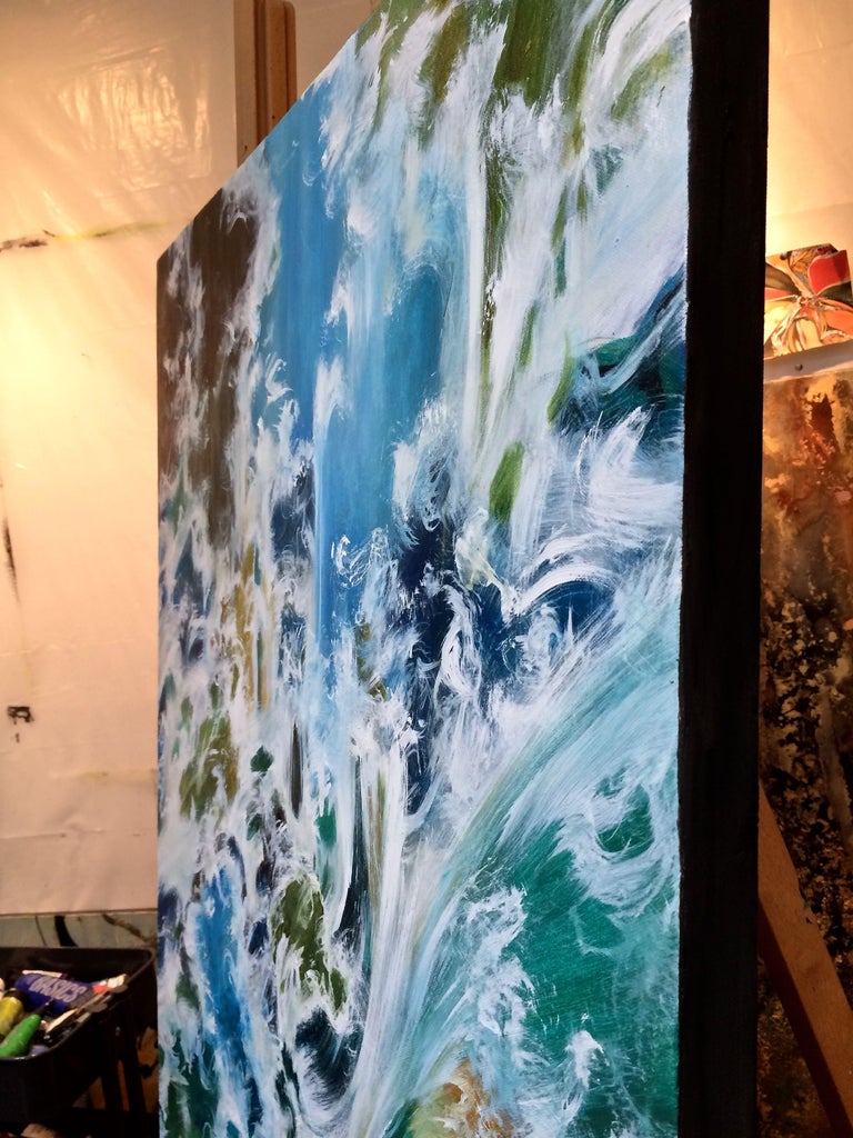 DL Watson - Blue Crescendo, Painting, Acrylic on Canvas For Sale at 1stDibs