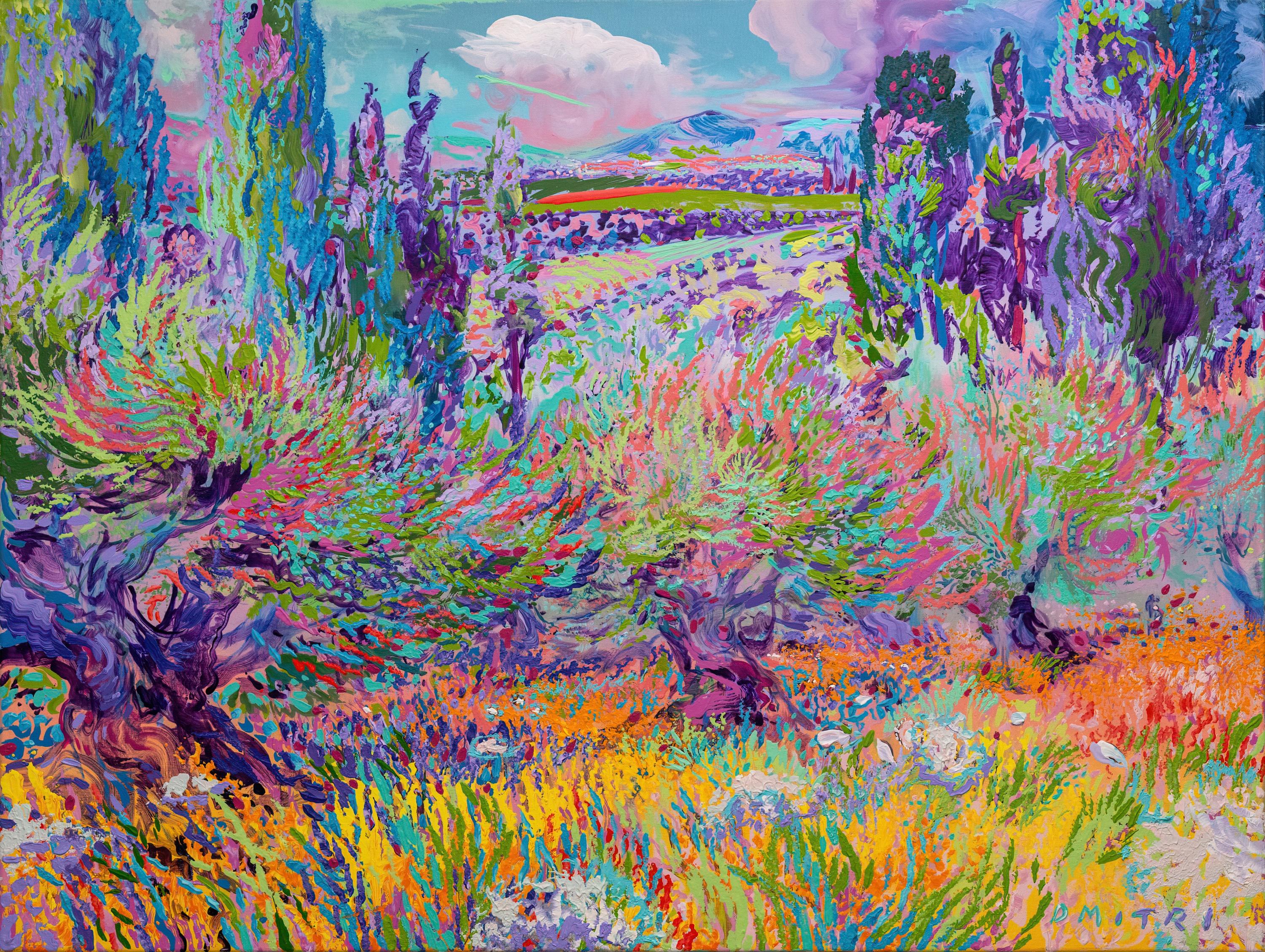 Dmitri Wright - Visione Mistica, original 36x48 contemporary landscape ...