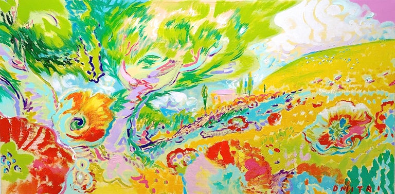 Dmitri Wright - Campodi Fiori (Field of Flowers) For Sale at 1stDibs