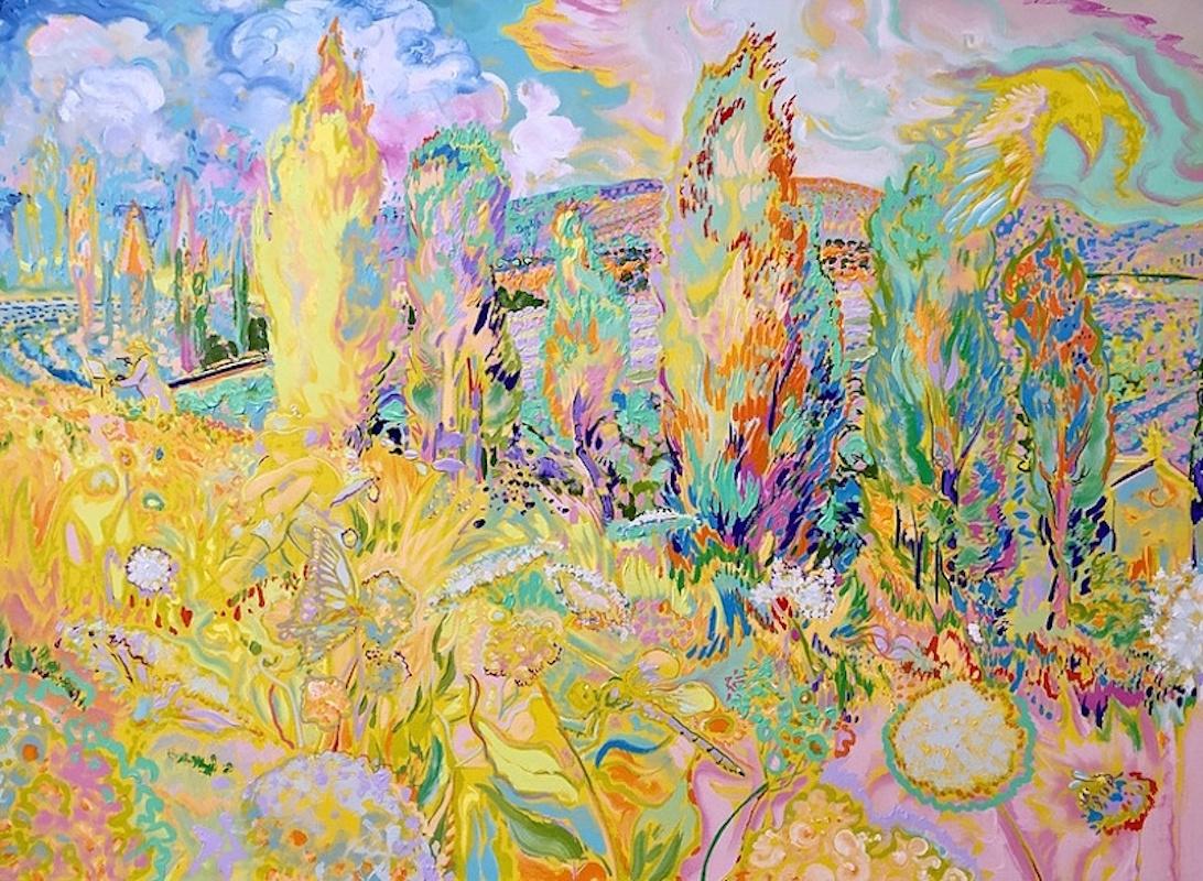 Dmitri Wright - Visione Mistica, original 36x48 contemporary landscape ...