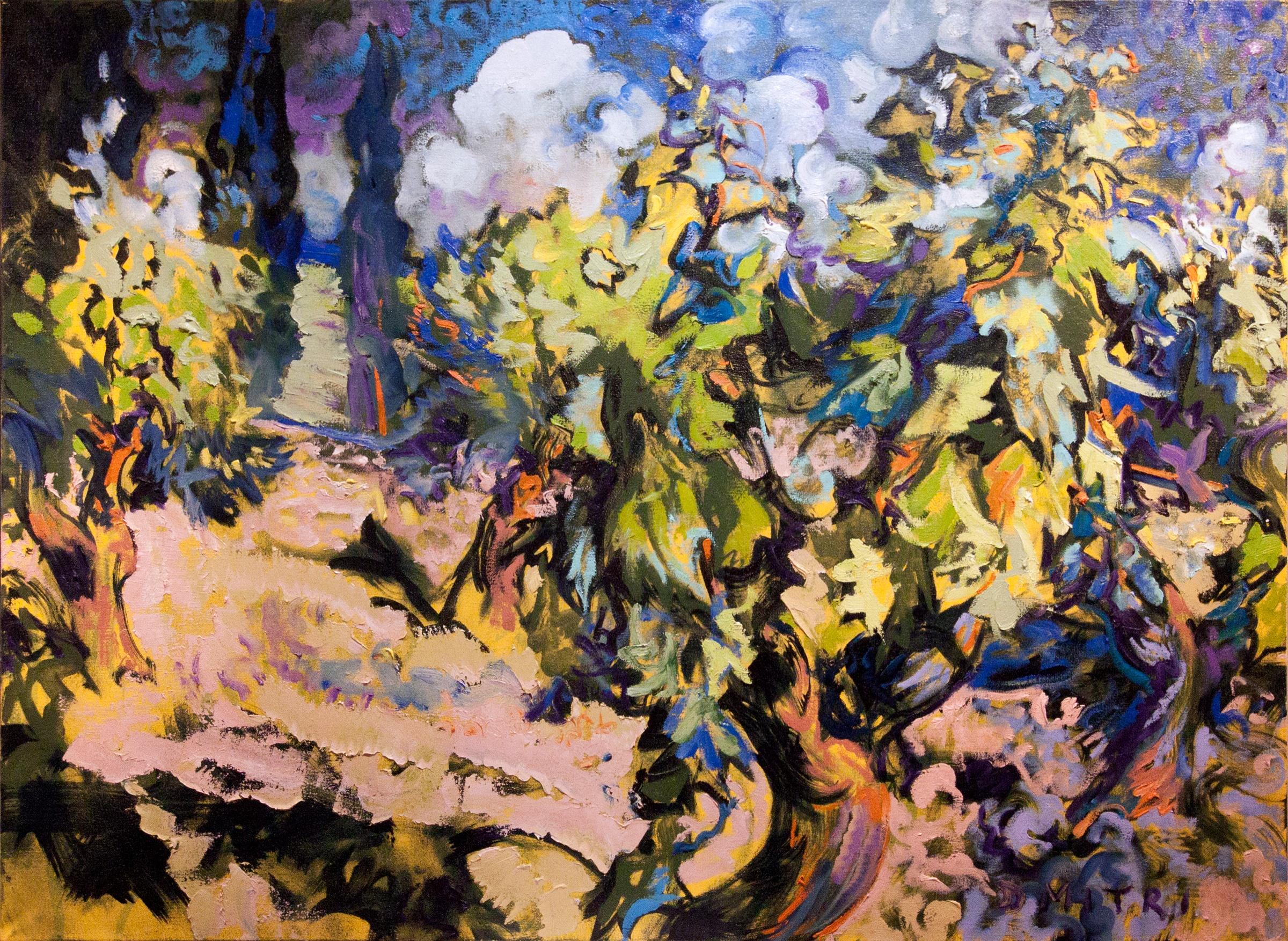 Dmitri Wright - Visione Mistica, original 36x48 contemporary landscape ...