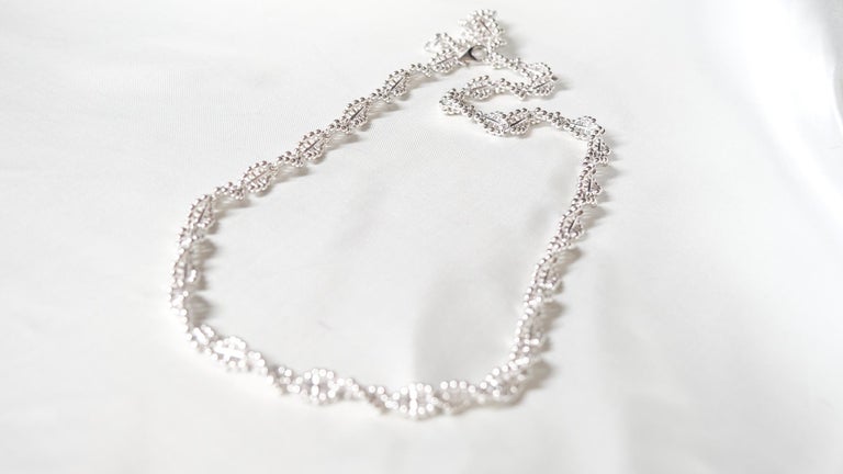 DNA Helix Necklace, Sterling Silver For Sale at 1stDibs