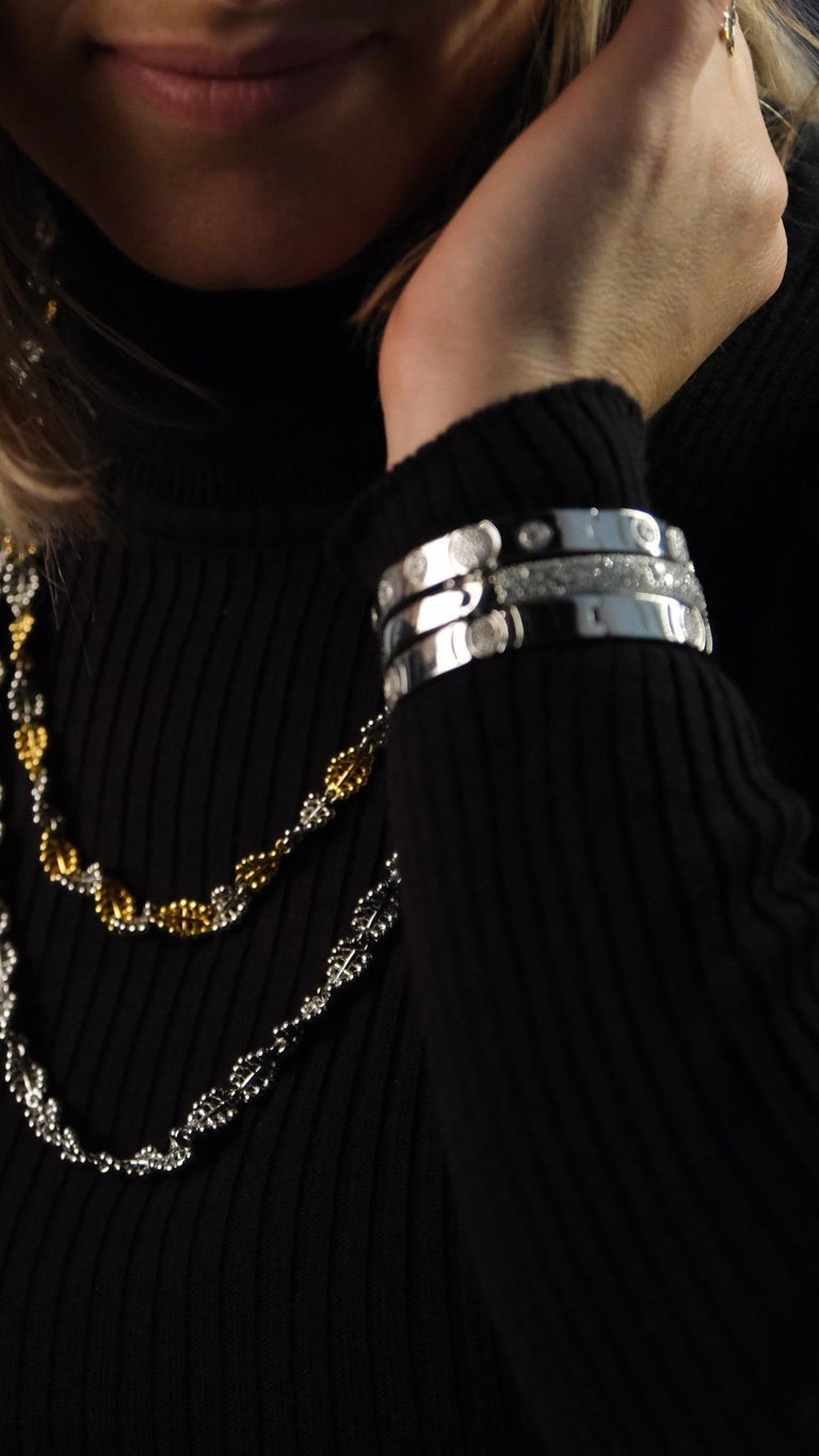 DNA Helix Necklace, Sterling Silver For Sale at 1stDibs