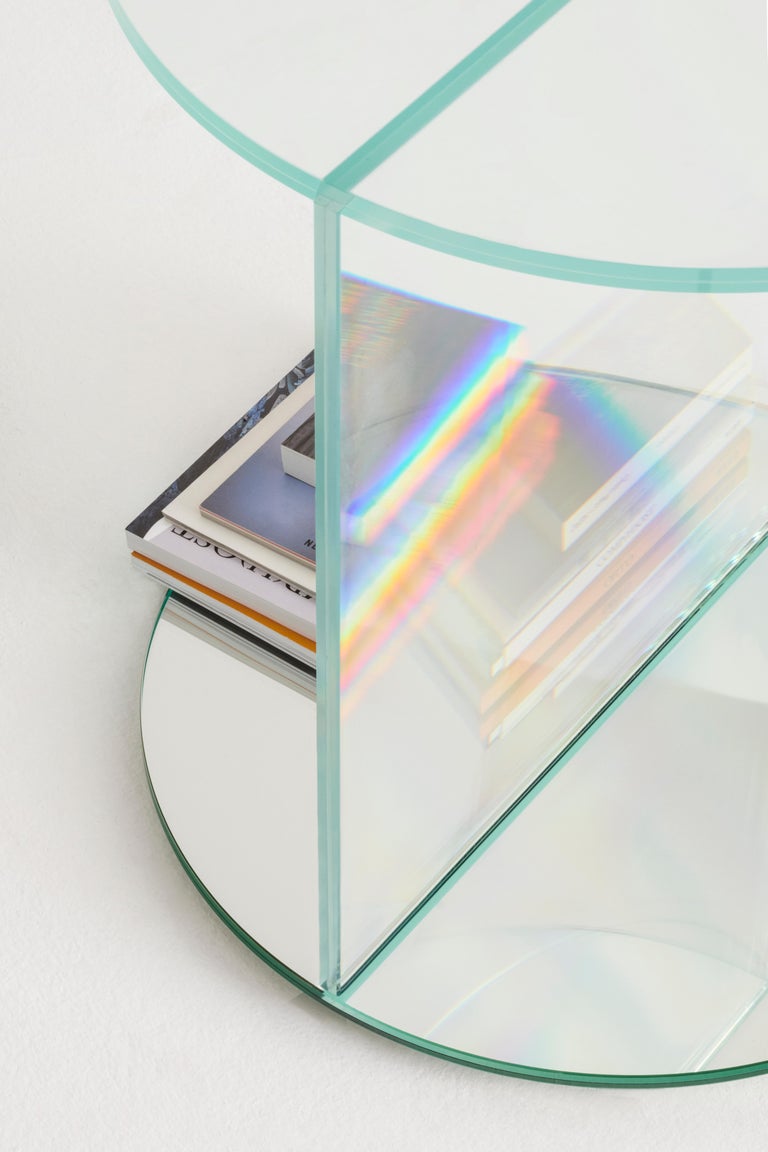 DOBLE Low Tables with Distorting Film by Patricia Urquiola for Glas ...