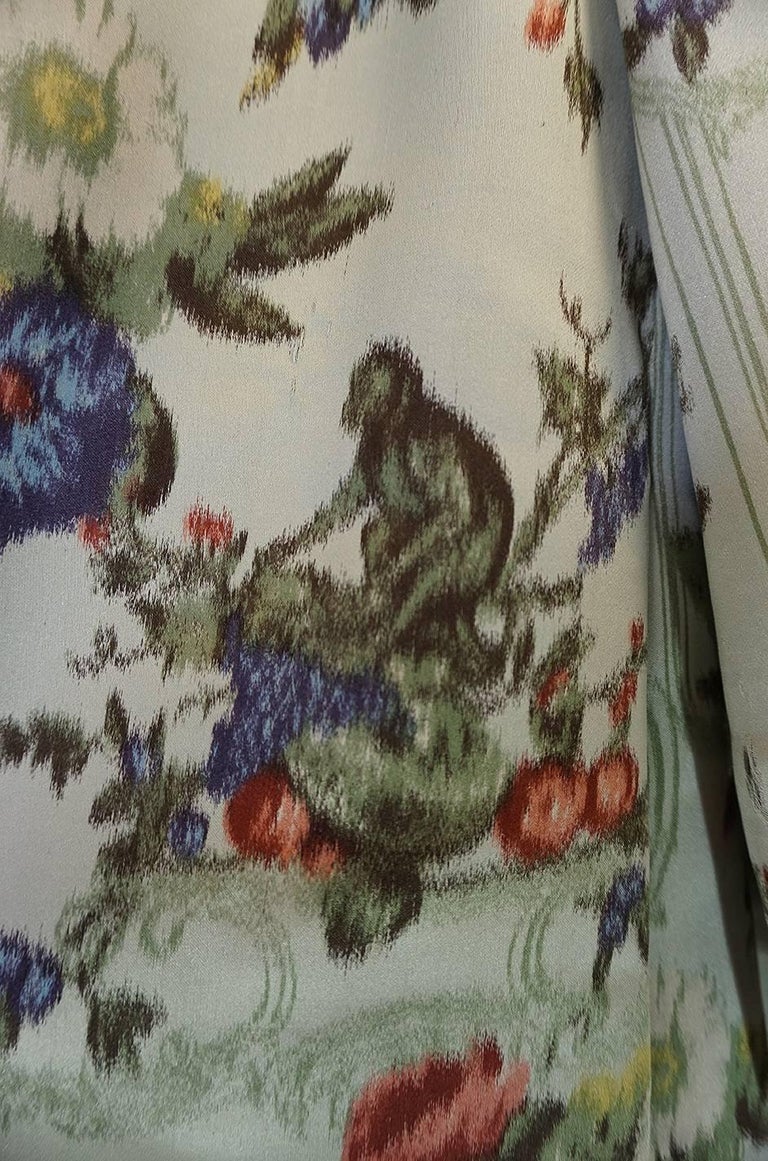 Documented 1957 Christian Dior Haute Couture Silk Monkey Print Coat at ...