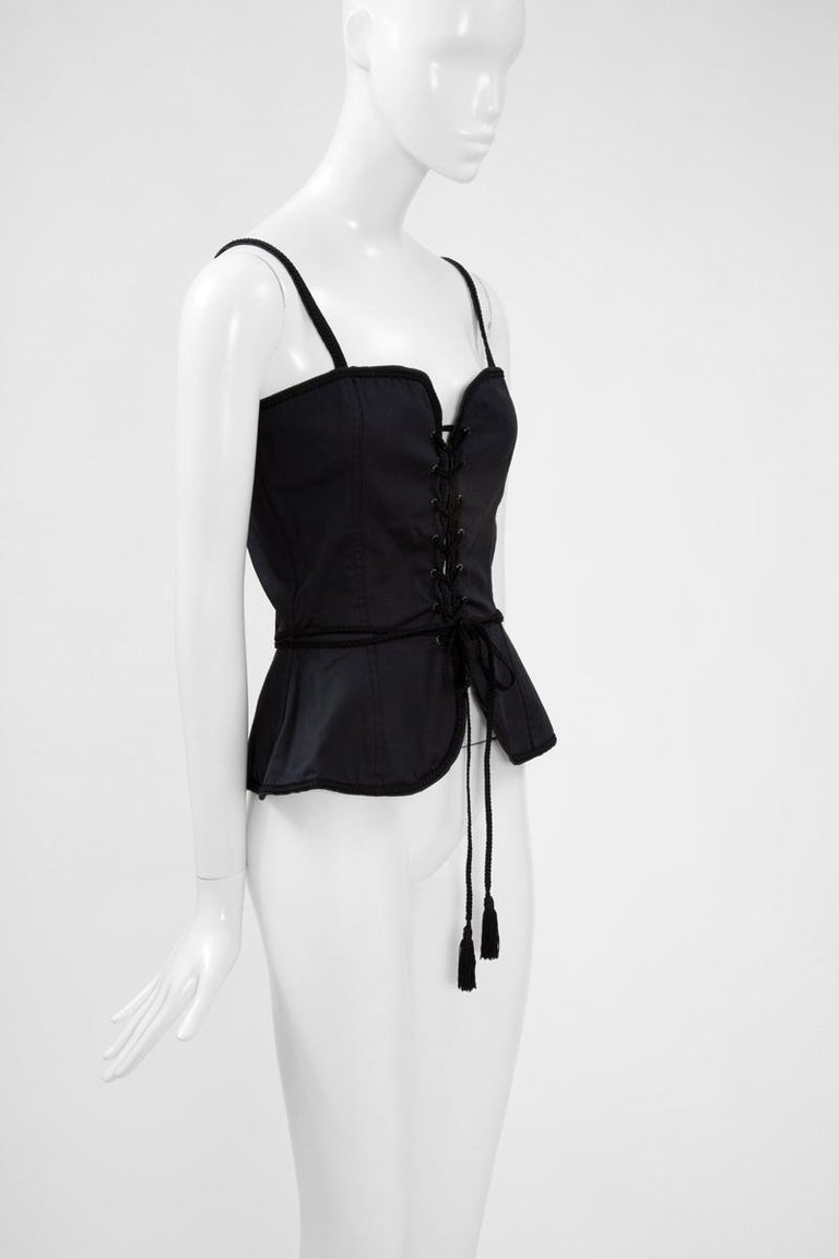 Documented Yves Saint Laurent Corset Top, Spring-Summer 1977 at 1stDibs