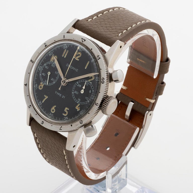 Dodane Type 21 Flyback Military Watch. Vintage and Rare, Circa 1969 For ...