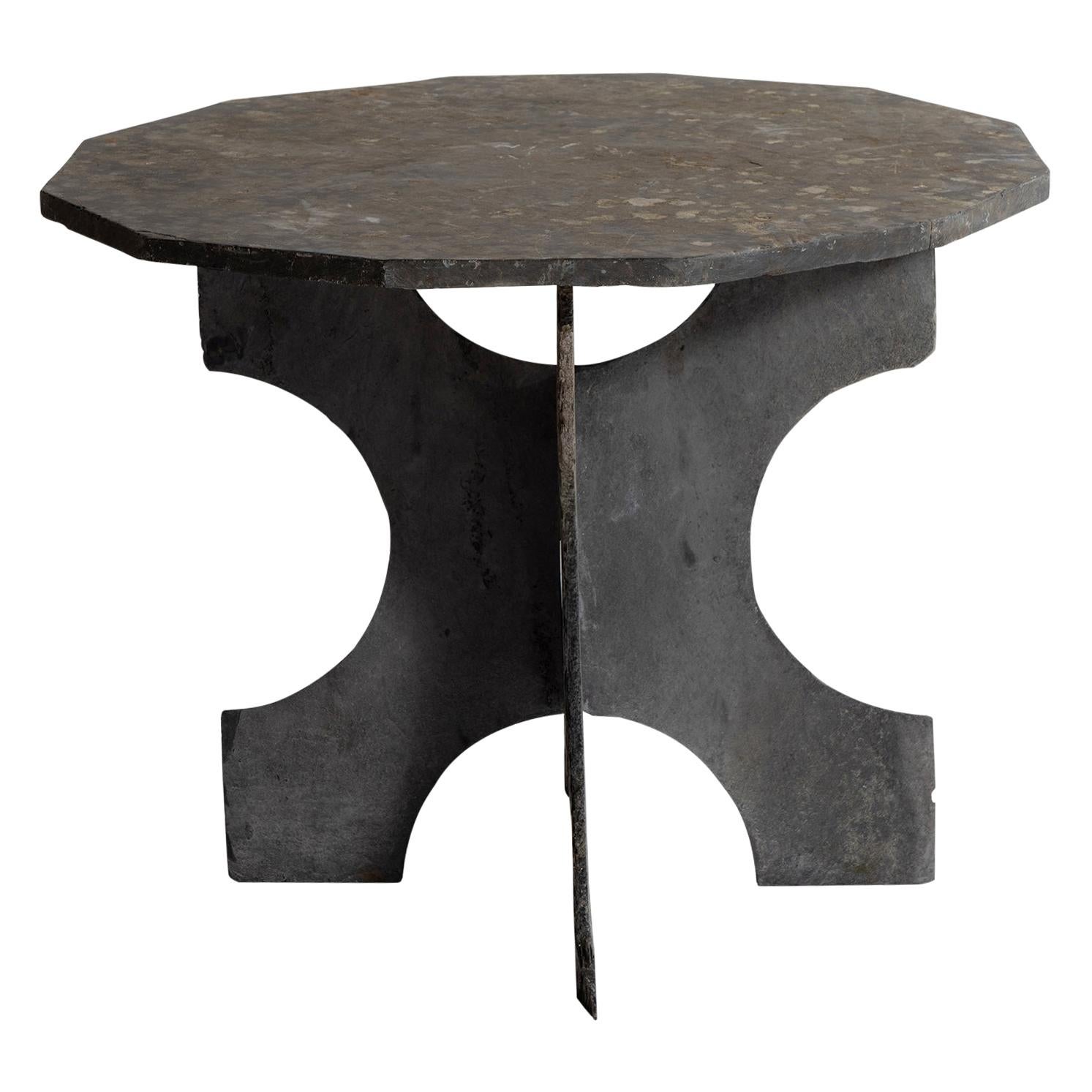 Round Slate Table at 1stdibs