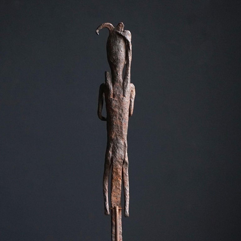 Dogon Iron Figural Staff, Antique African Tribal Art, Mali, 19th ...