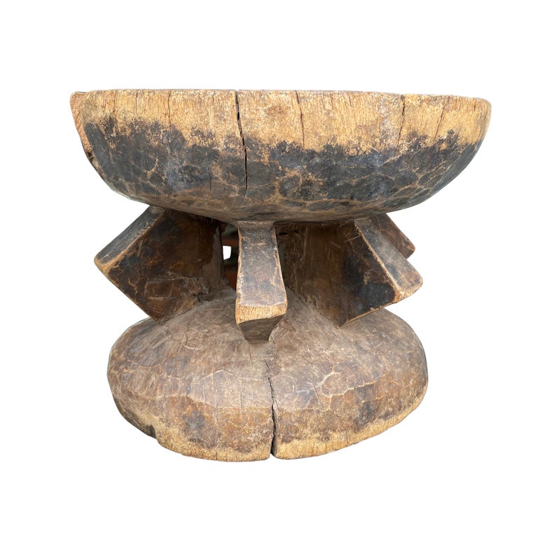 Dogon Wooden Stool at 1stDibs