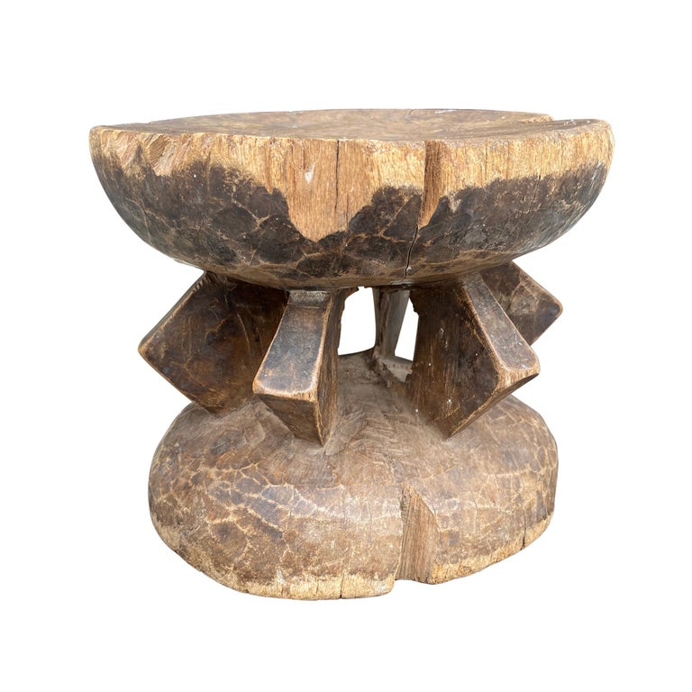 Dogon Wooden Stool at 1stDibs
