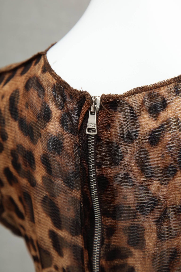 Dolce and Gabbana Leopard Print Top at 1stDibs