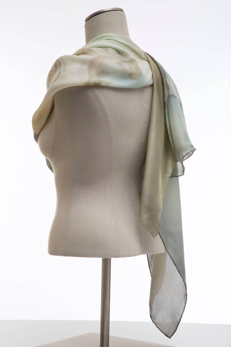 Dolce and Gabbana Silk Printed Scarf Rolled Edge Stromboli Collection ...