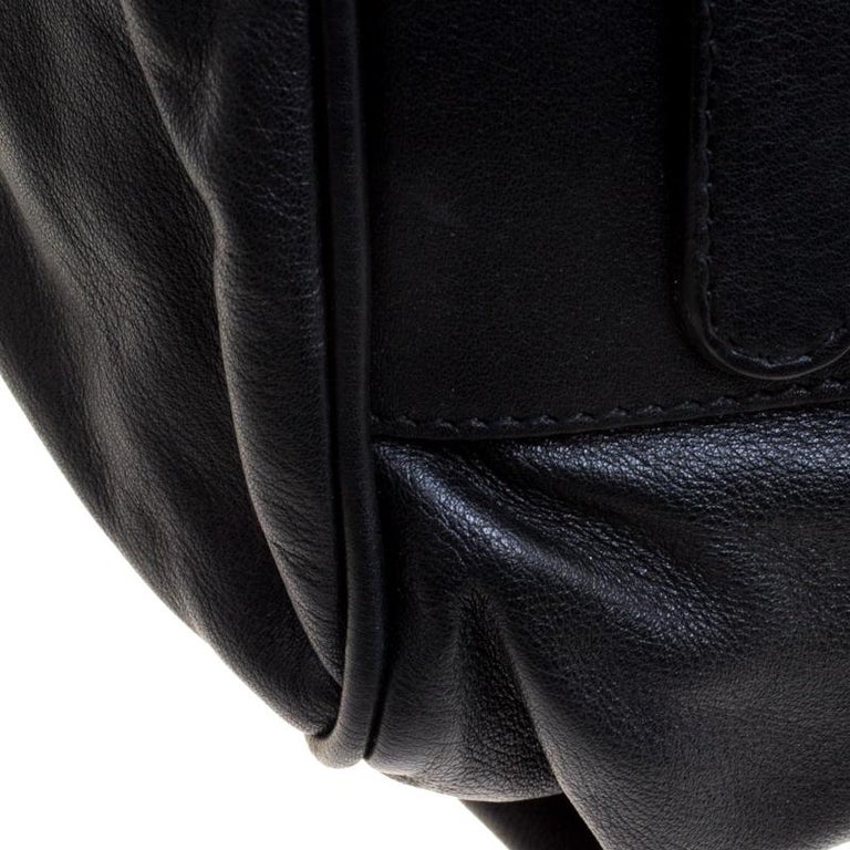 Dolce and Gabbana Black Leather Miss Curly Bag at 1stDibs