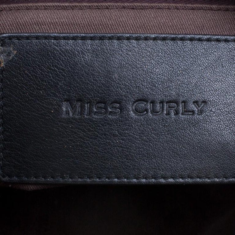 Dolce and Gabbana Black Leather Miss Curly Bag at 1stDibs
