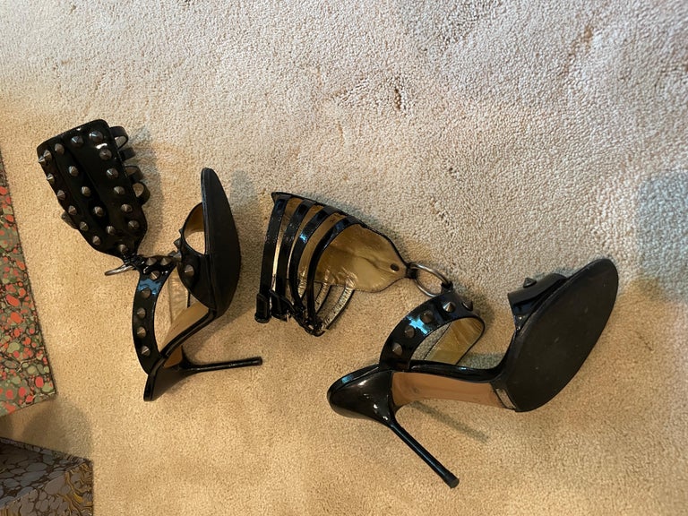 DOLCE and GABBANA '03 gladiator stilettos For Sale at 1stDibs