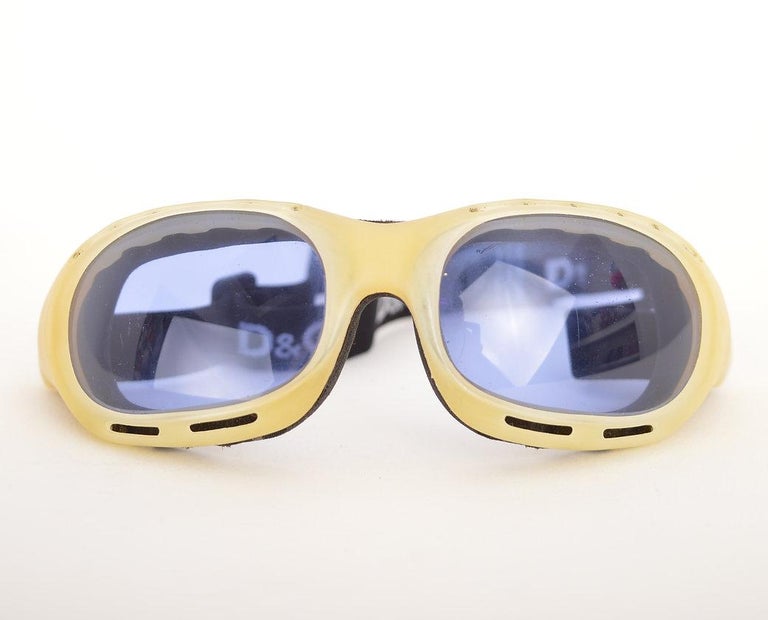 DOLCE and GABBANA 1990's SKI GOGGLE SUNGLASSES For Sale at 1stDibs