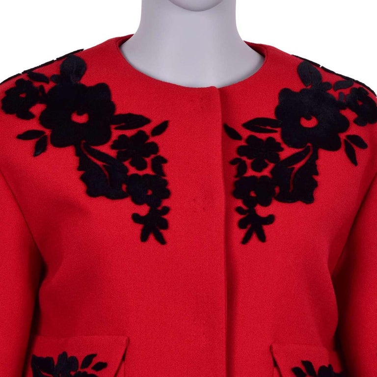 Dolce and Gabbana - Baroque Embroidery Jacket Red For Sale at 1stDibs