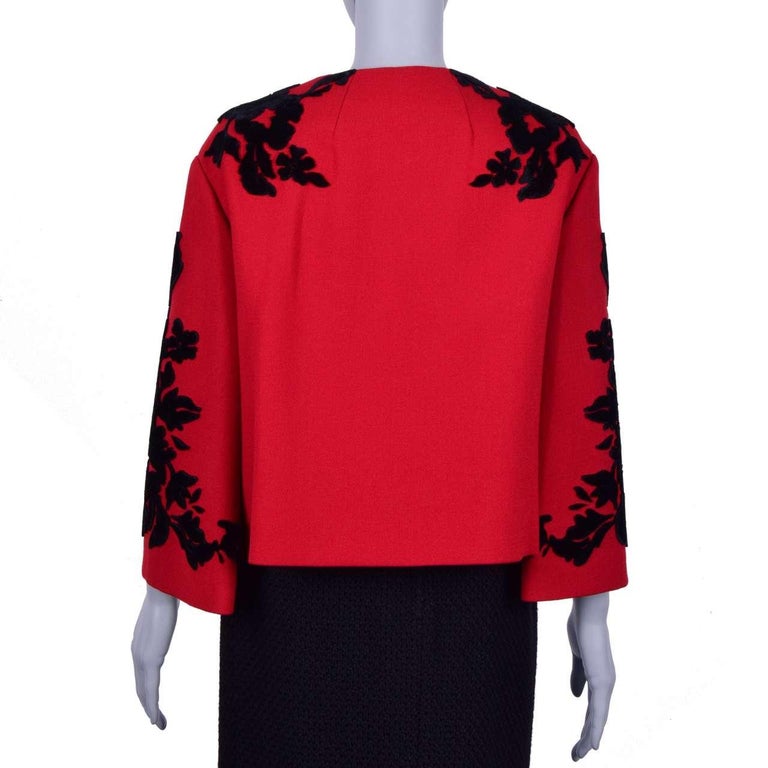 Dolce and Gabbana - Baroque Embroidery Jacket Red For Sale at 1stDibs