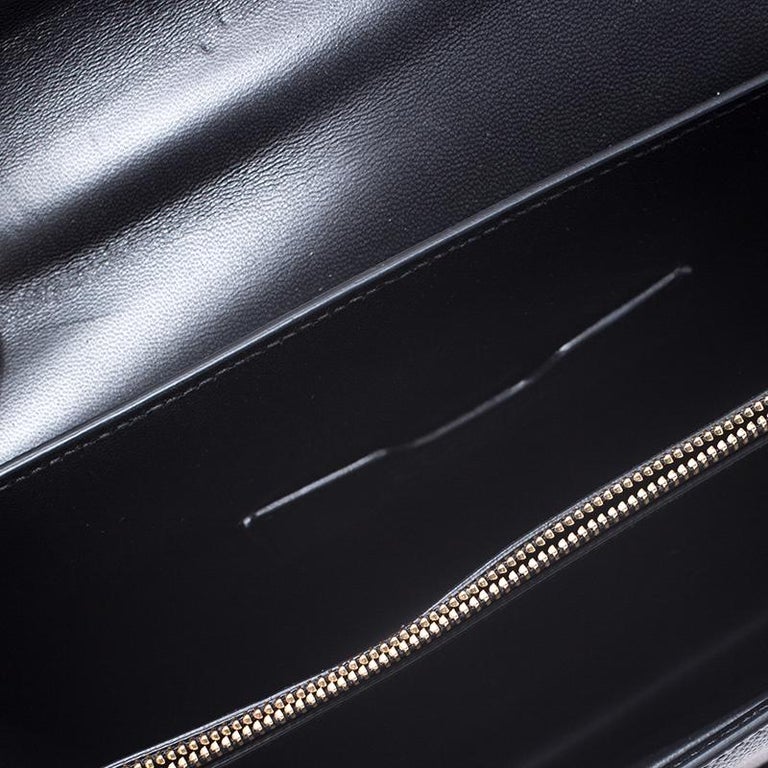 Dolce and Gabbana Black Embellished Leather Lucia Glorious Shoulder Bag ...