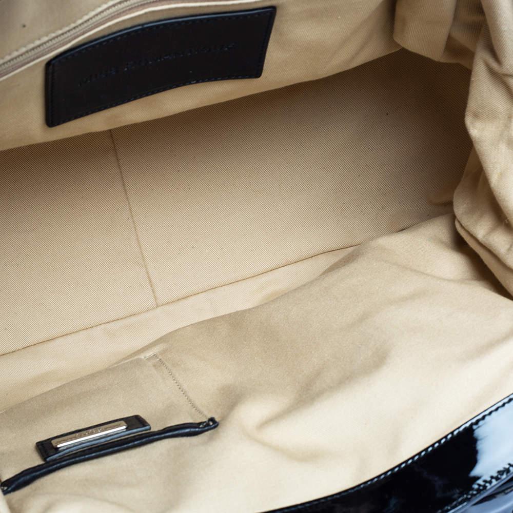 Dolce and Gabbana Black Lace and Patent Leather Miss Romantique Dome ...