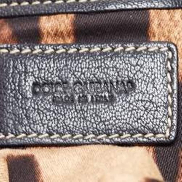 Dolce and Gabbana Black Leather Miss Romantique Satchel For Sale at 1stDibs