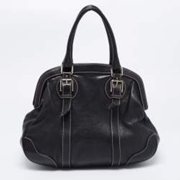 Dolce and Gabbana Black Leather Miss Romantique Satchel For Sale at 1stDibs