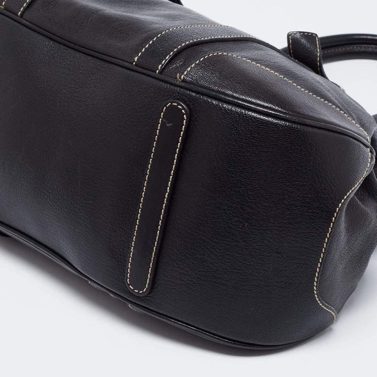 Dolce and Gabbana Black Leather Miss Romantique Satchel For Sale at 1stDibs