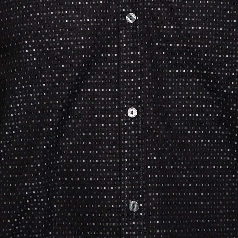 Dolce and Gabbana Black Patterned Cotton Gold Label Shirt M For Sale at ...