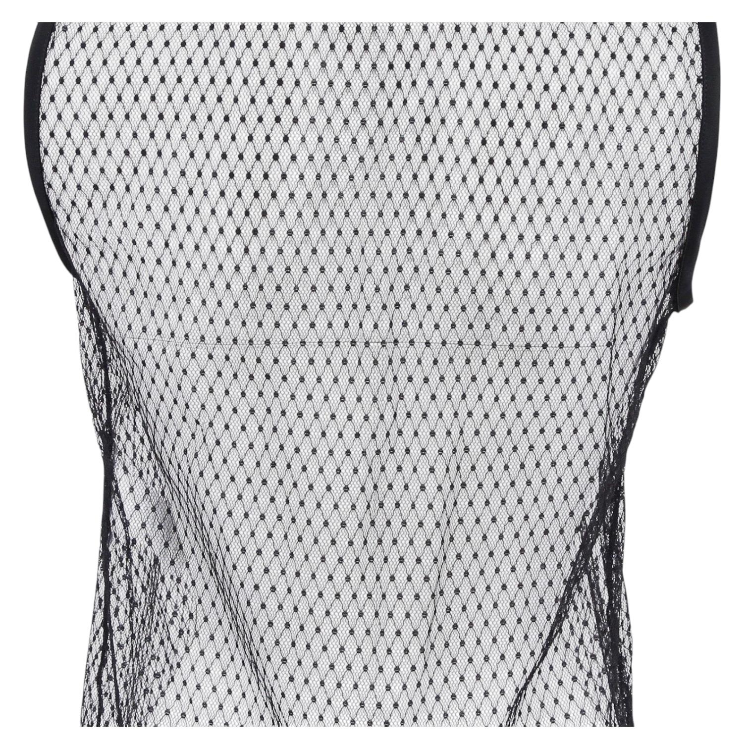 DOLCE and GABBANA Black Top Blouse Shirt Tank Sleeveless Netted Sheer ...