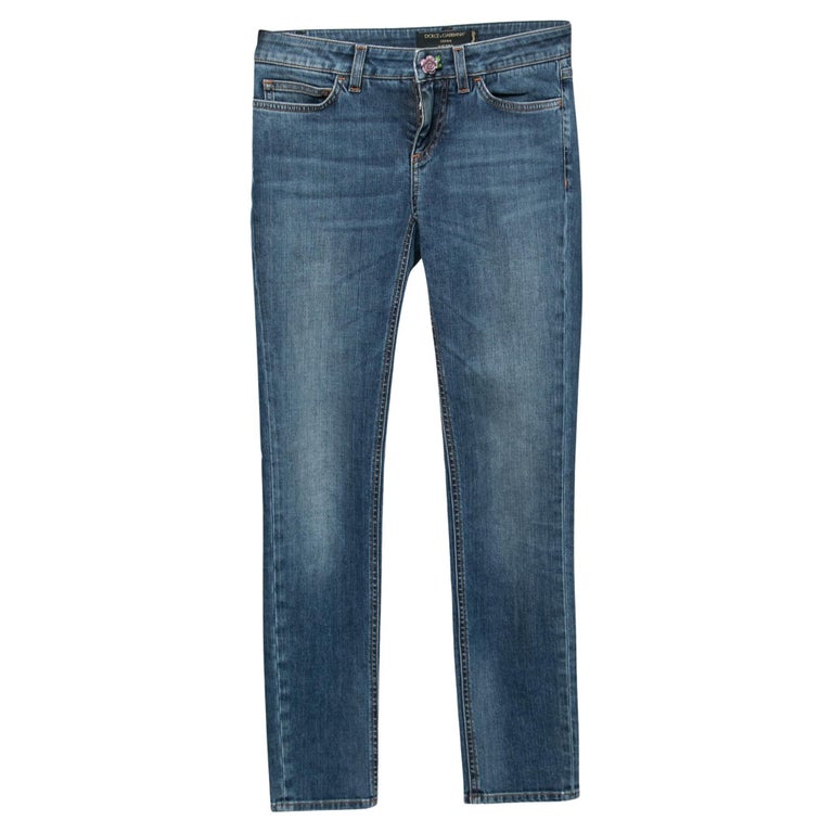 Dolce and Gabbana Blue Denim Skinny Pretty Fit Jeans XS Waist 28" For ...