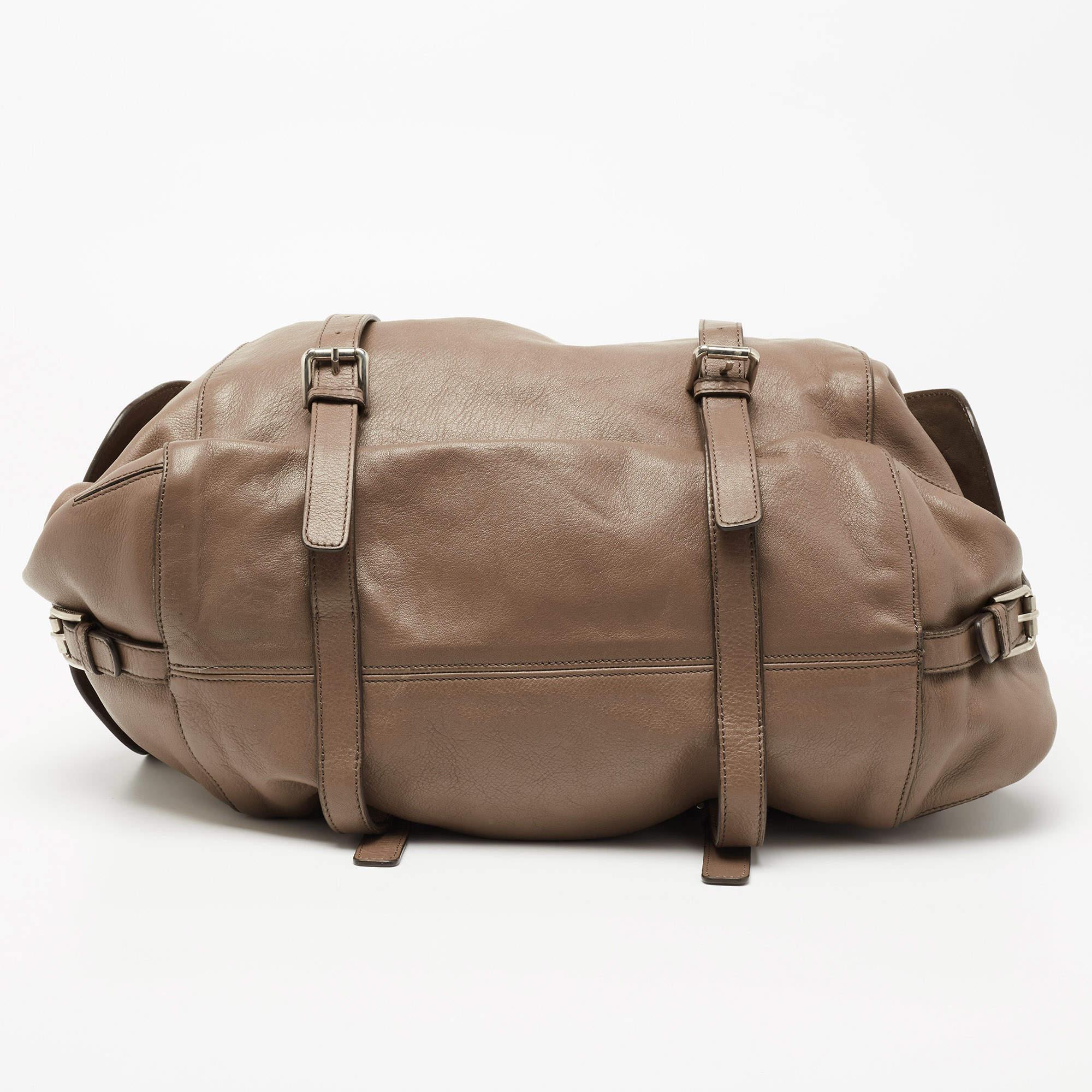 Dolce and Gabbana Brown Leather Miss Forever Tote For Sale at 1stDibs