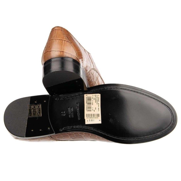 Dolce and Gabbana - Classic Business Croco Print Leather Shoes BOY ...
