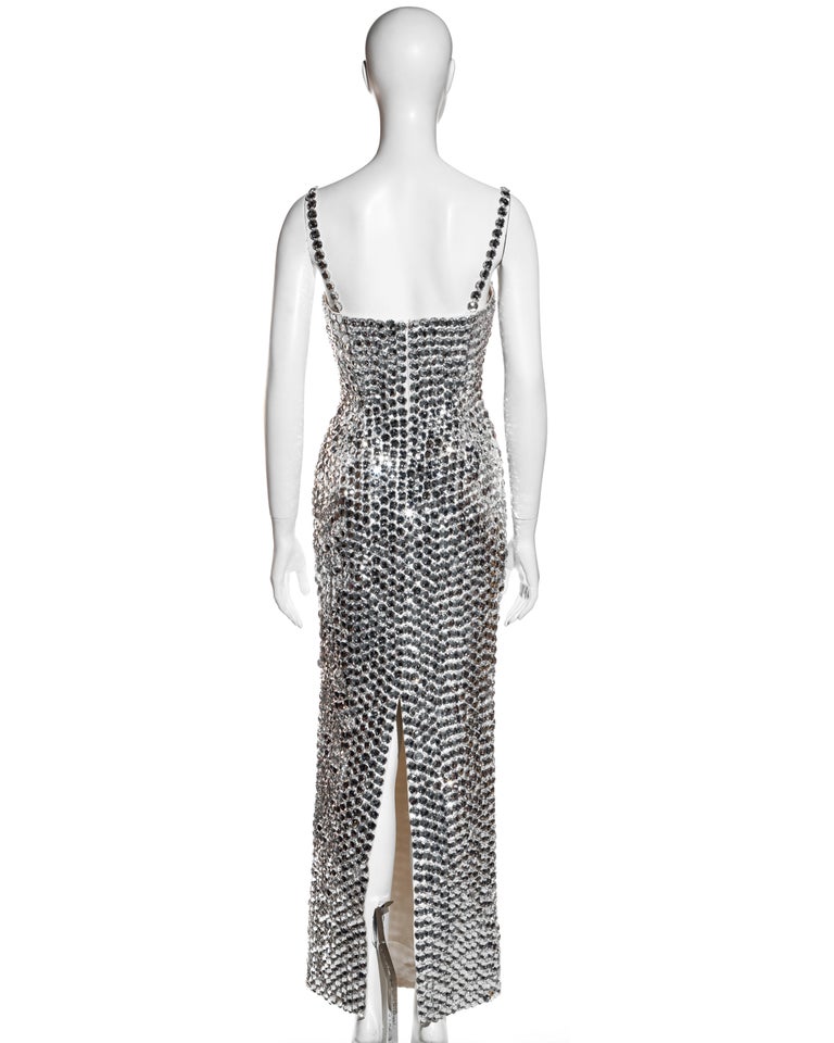 Dolce and Gabbana couture silk evening dress with over 2000 crystals ...