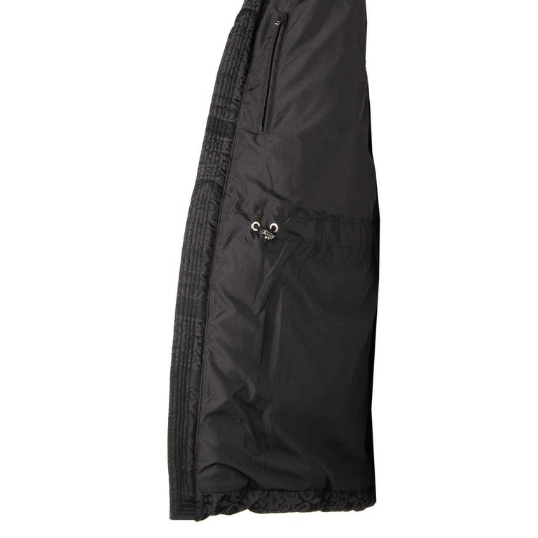Dolce and Gabbana Crowns Textured Down Jacket with Detachable Hoody ...