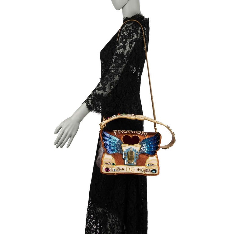 Dolce and Gabbana Crystals embellished DG Angels Bag LUCIA with Jeweled ...