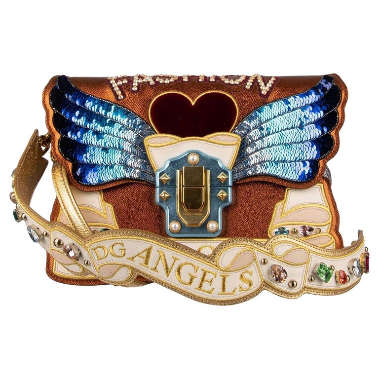 Dolce and Gabbana Crystals embellished DG Angels Bag LUCIA with Jeweled ...