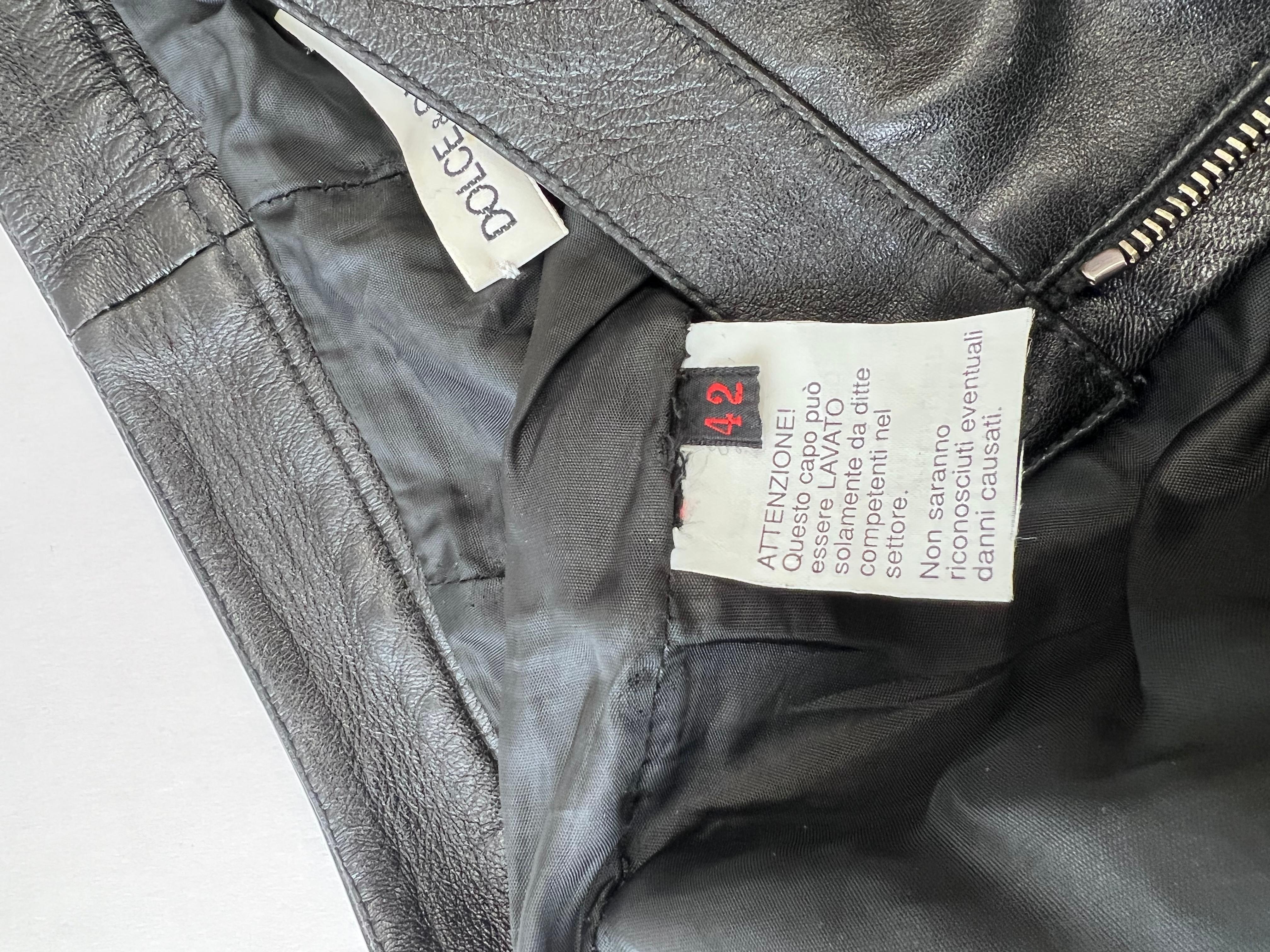 Dolce and Gabbana Dolce AW03 Sample Leather Bondage Pants For Sale at ...