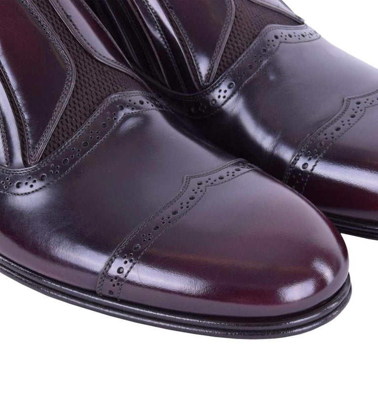 Dolce and Gabbana - Elastic Slippers MILANO Sangria-Red For Sale at 1stDibs