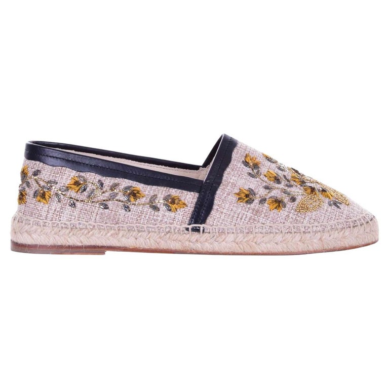 Dolce and Gabbana - Embroidered Espadrilles TREMITI Beige EUR 39 For ...