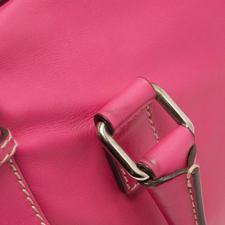 Dolce and Gabbana Fuchsia Leather Miss Easy Way Satchel For Sale at 1stDibs