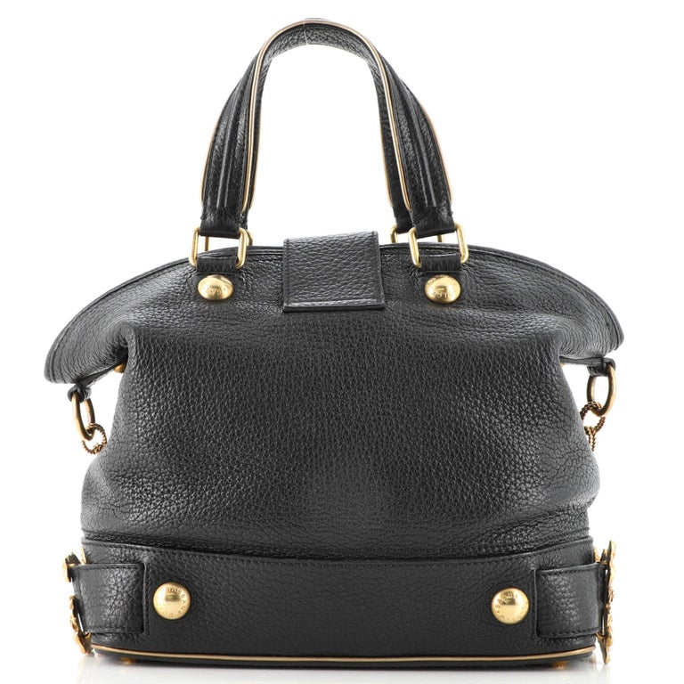 Dolce and Gabbana Gilded Leaf Convertible Satchel Leather Medium For ...