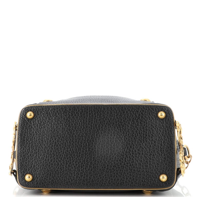 Dolce and Gabbana Gilded Leaf Convertible Satchel Leather Medium For ...