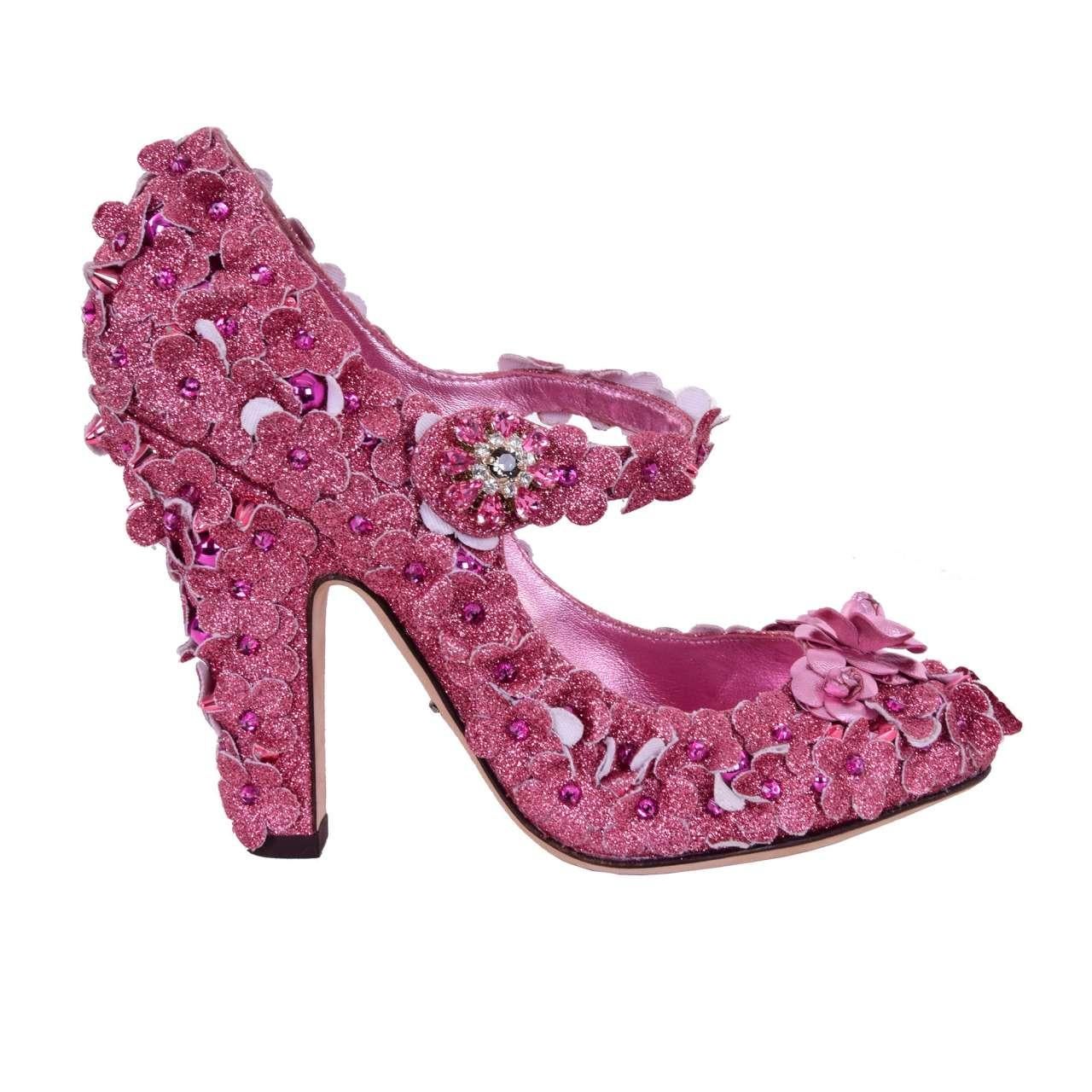 Pink Glitter Pumps - 11 For Sale on 1stDibs