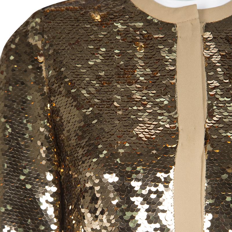 Dolce and Gabbana Gold Sequin Jacket S at 1stDibs | dolce gabbana ...