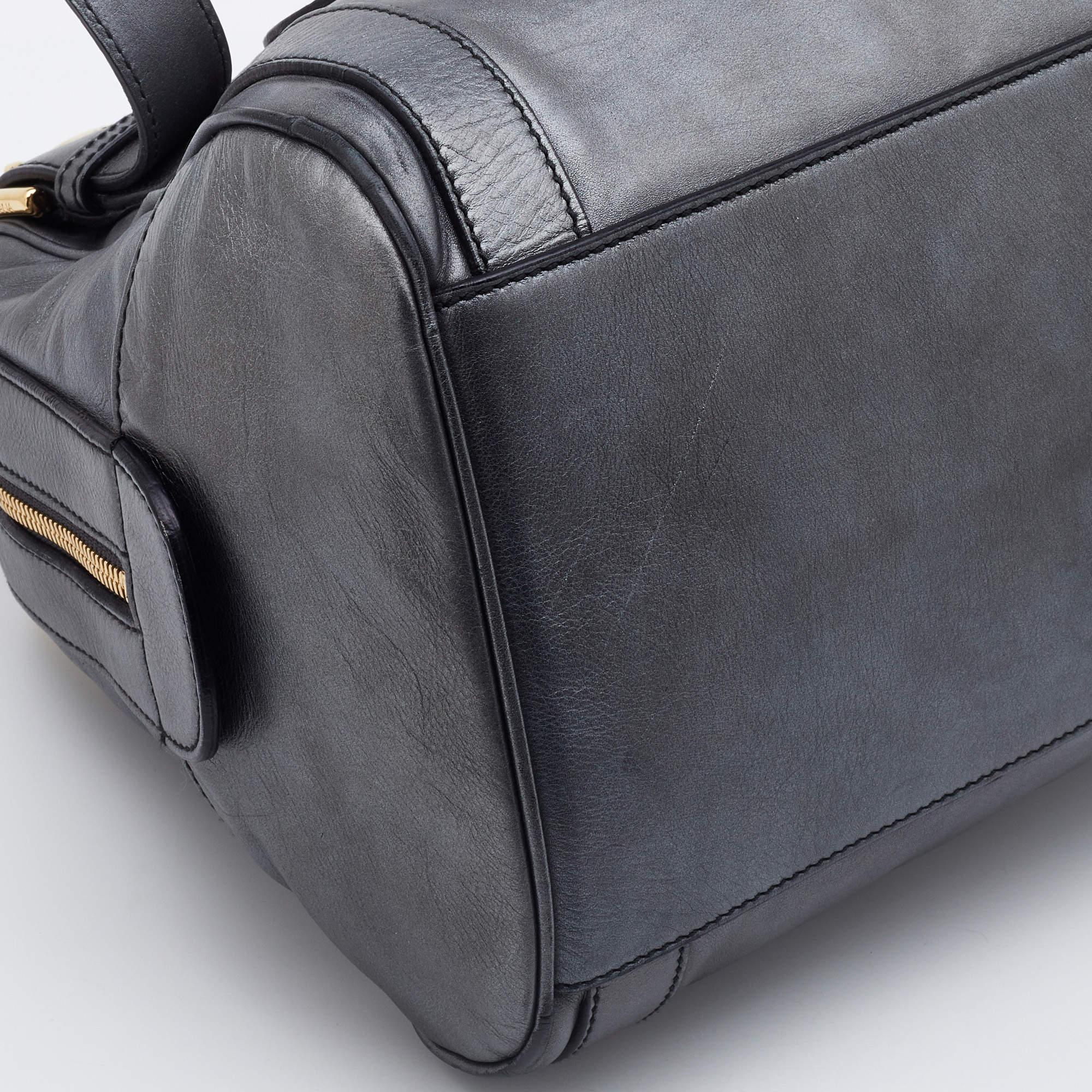 Dolce and Gabbana Grey Leather Miss Easy Way Bag For Sale at 1stDibs