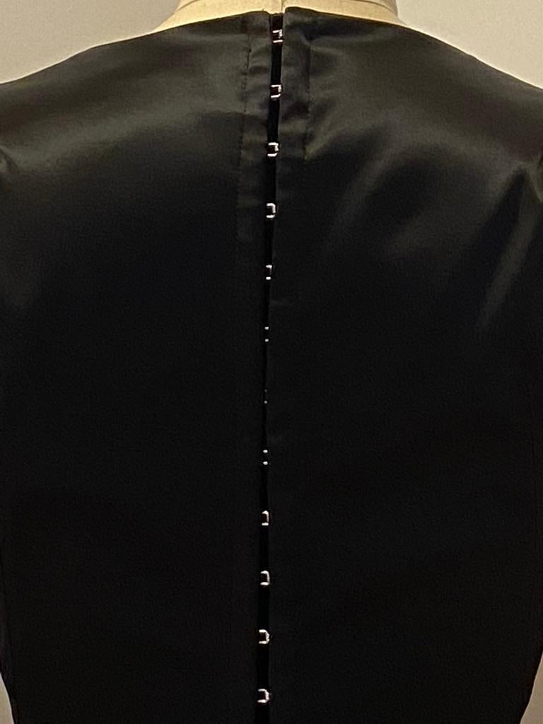 Dolce and Gabbana Iconic Signature Black Satin Form-Fitting "Hook and ...