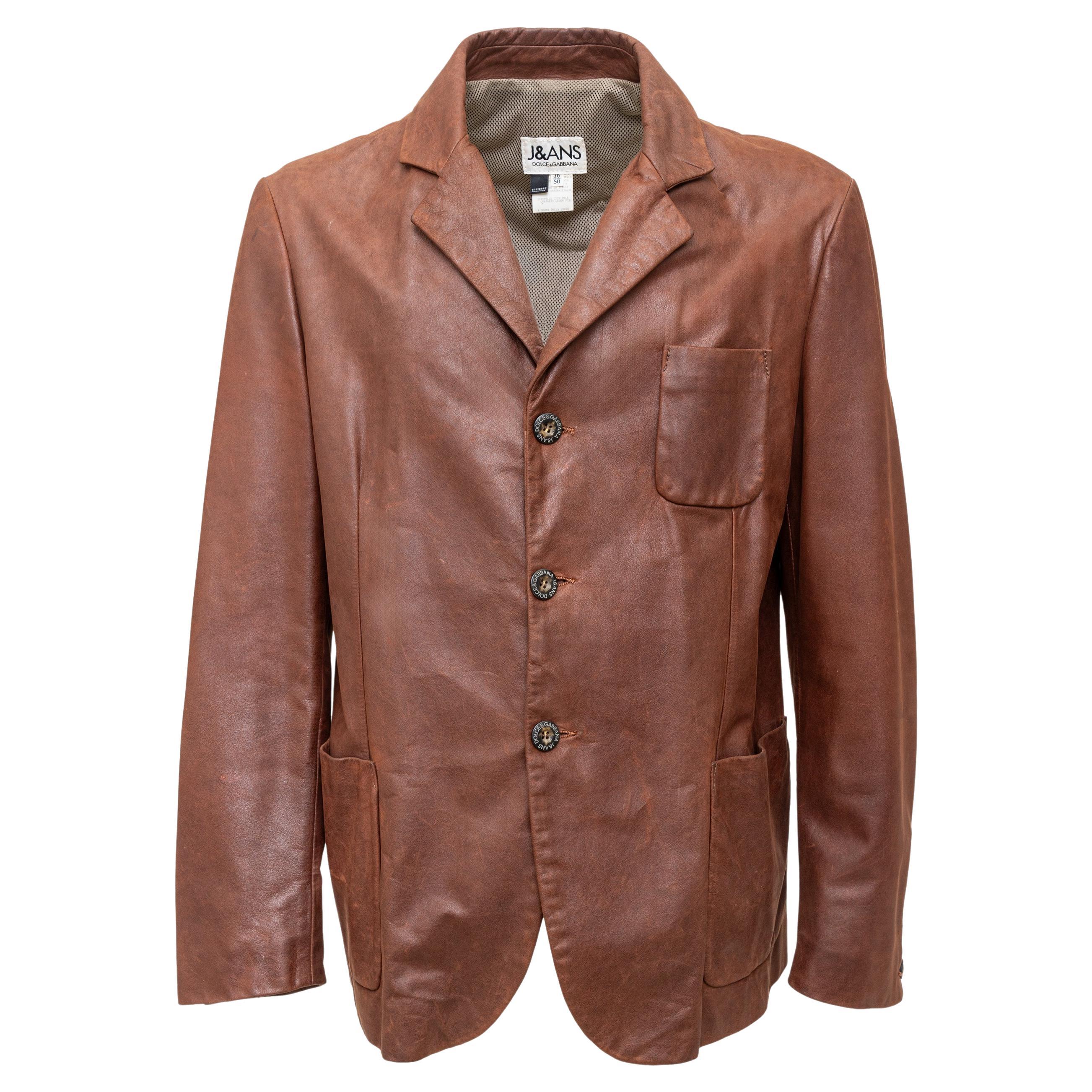 Dolce And Gabbana Leather Jacket - 58 For Sale on 1stDibs Dolce And Gabbana Leather Jacket - 58 For Sale on 1stDibs